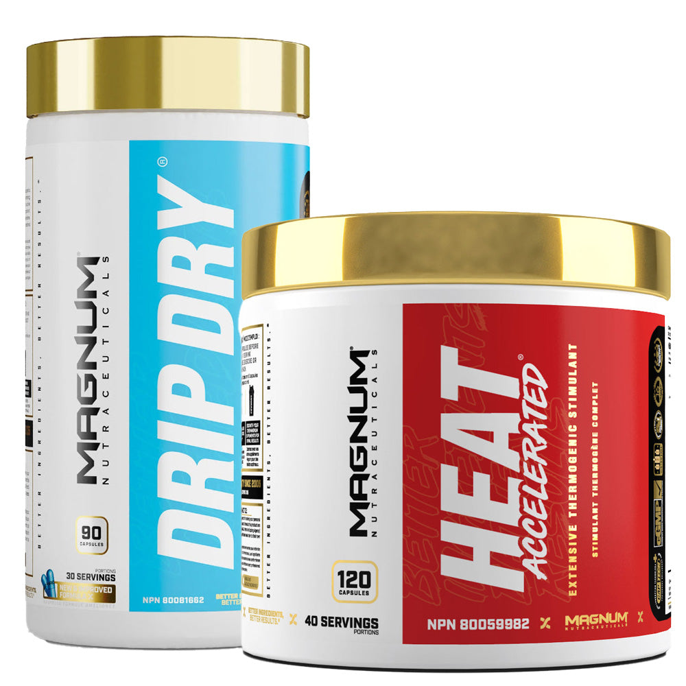Burn Fat and Shed Water with Magnum Heat Accelerated + Drip Dry Combo