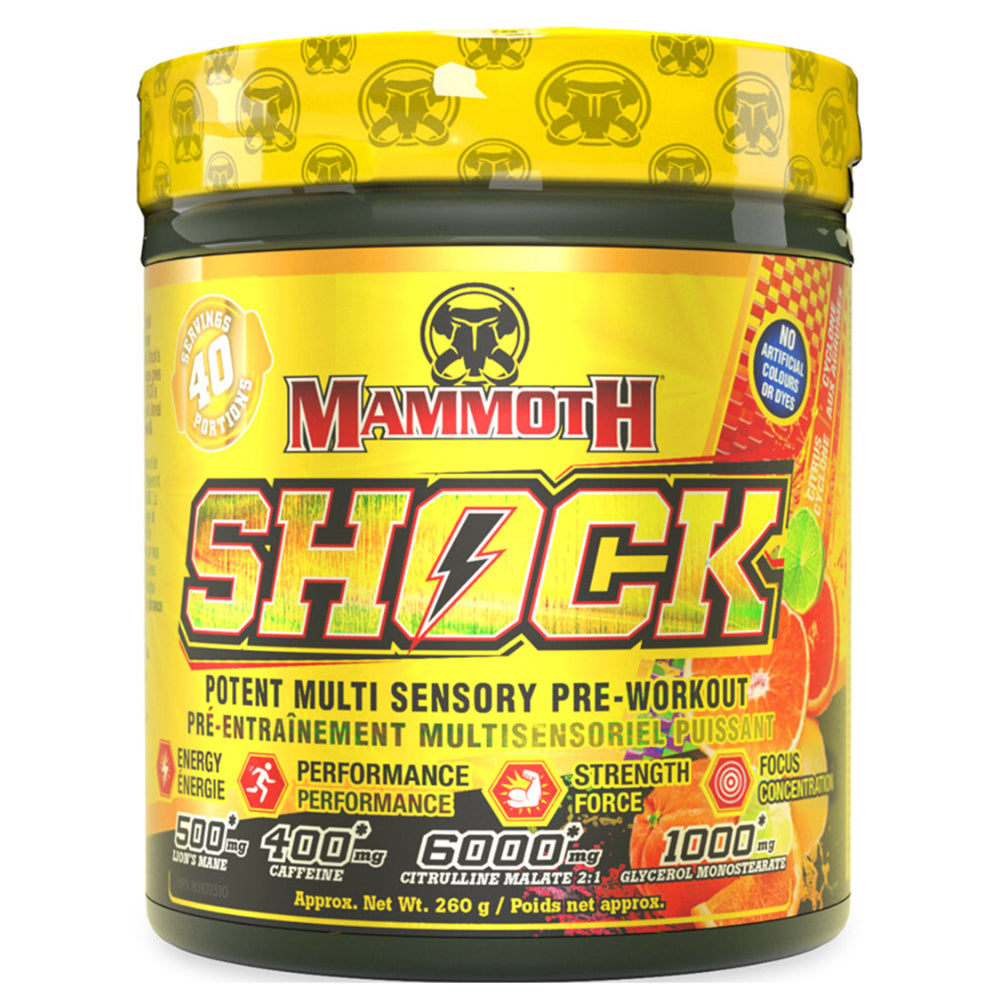 Buy Mammoth SHOCK Pre-Workout (40 Serve) for Less! | Fitshop.ca