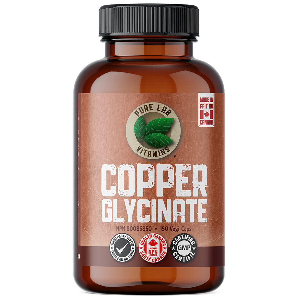 Buy Pure Lab Vitamins Copper Glycinate (150 cap) for Less! | Fitshop.ca