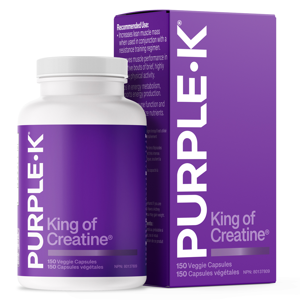 Buy PURPLE-K King of Creatine (150 Veg Caps) for Less! | FitShop.ca